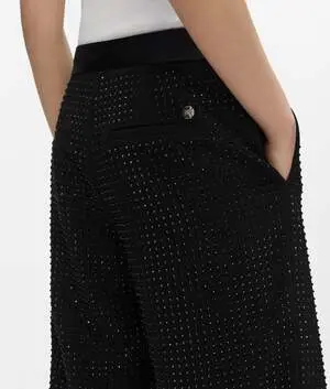 Karl Lagerfeld Rhinestone Tailored Pants