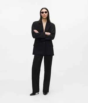Karl Lagerfeld Rhinestone Tailored Pants