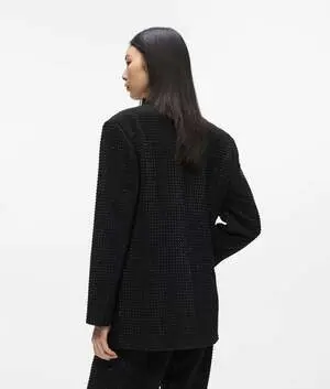 Karl Lagerfeld Rhinestone Tailored Blazer