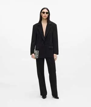 Karl Lagerfeld Rhinestone Tailored Blazer