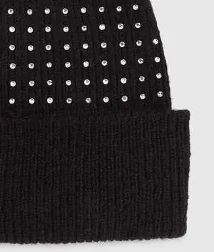 Karl Lagerfeld K/signature Rhinestone Beanie