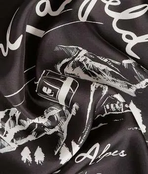 Karl Lagerfeld Après Ski Club Scarf - Black