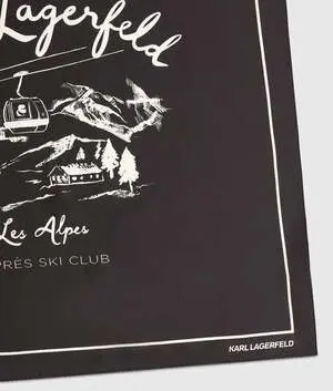 Karl Lagerfeld Après Ski Club Scarf - Black