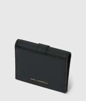 Karl Lagerfeld K/autograph Drop Bifold Cardholder - Black/gold