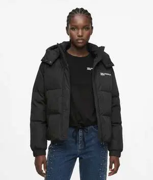 KL JEANS Jeans Logo Puffer Jacket - Black