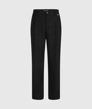 Karl Lagerfeld Straight-leg Bouclé Pants
