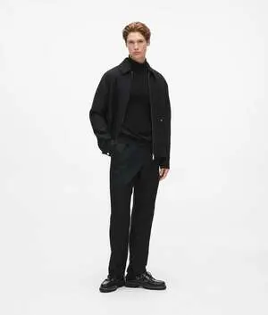 Karl Lagerfeld Straight-leg Bouclé Pants - Black