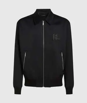 Karl Lagerfeld Monogram Bomber Jacket