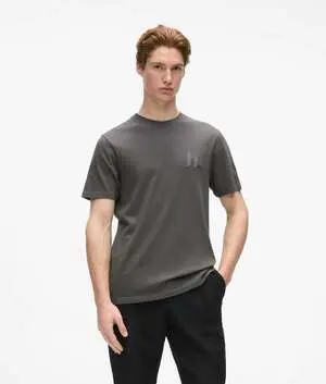 Karl Lagerfeld Monogram Wool-blend T-shirt - Shadow