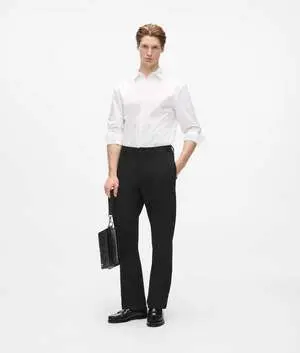 Karl Lagerfeld Monogram Rhinestone Shirt - White