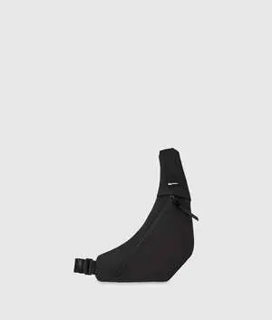 KL JEANS Coated Technical-leather Sling Bag - Black