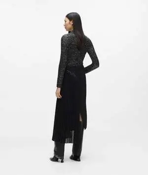 Karl Lagerfeld Asymmetric Sequin Skirt