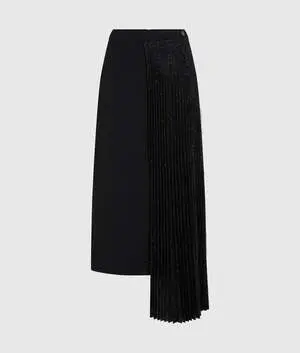 Karl Lagerfeld Asymmetric Sequin Skirt