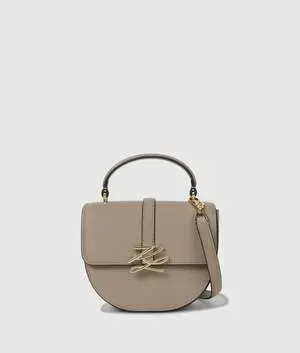 Karl Lagerfeld K/autograph Drop Top Handle Bag Ash Grey