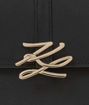 Karl Lagerfeld K/autograph Drop Top Handle Bag - Black/gold