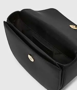 Karl Lagerfeld K/autograph Leather Top Handle Bag - Black/gold
