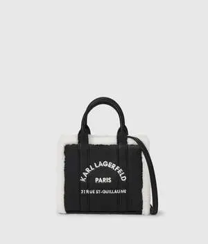 Karl Lagerfeld Rue St-guillaume Mini Tote Bag - Black
