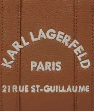Karl Lagerfeld Rue St-guillaume Mini Tote Bag - Dark Tan