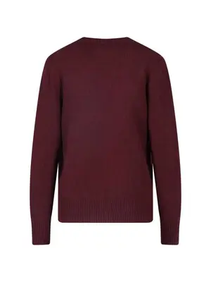 Burberry Wool And Cashmere Knight Sweater - Red