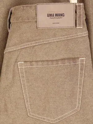 UMA WANG Straight Wool Blend Trousers