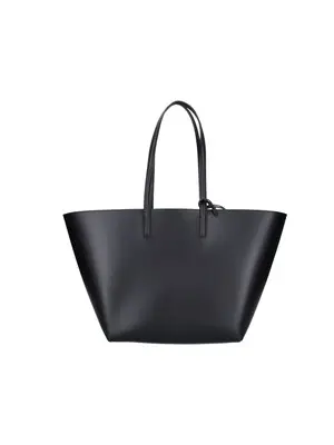 Moncler Leather Tote Bag - Black