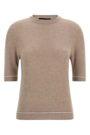 Fabiana Filippi Gauze 'platinum' Sweater