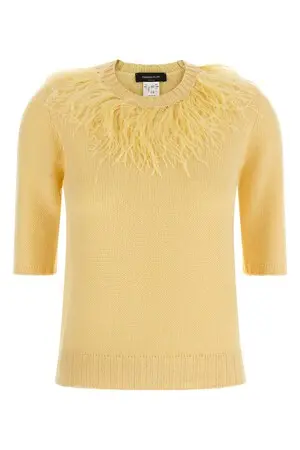 Fabiana Filippi Feather Sweater - Yellow