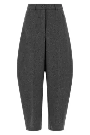 NUDE Barrel Silhouette Pants - Gray