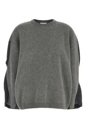 NUDE Two-tone Sleeve Sweater - Gray