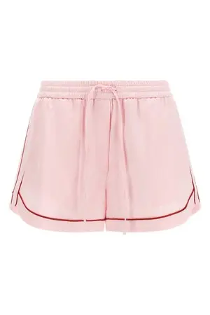 Off-White Jacquard Satin Pajama' Shorts