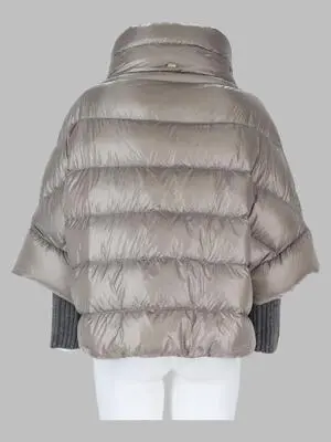 Herno High Neck Padded Coat - Gray