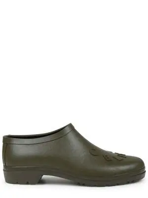 Celine Logo Garden Clogs - Green