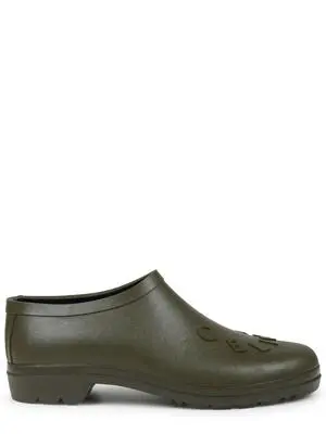 Celine Logo Garden Clogs - Green