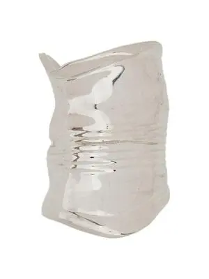 JEAN PAUL GAULTIER Crushed Can Earring - Silver
