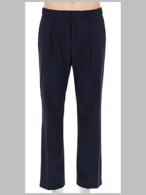 Herno Wool Blend Tailored Trousers - Blue