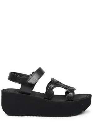 Celine Sandalo Sunny In Pelle Sandals - Black