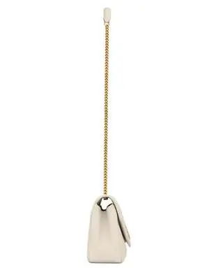 Saint Laurent Loulou Shoulder Bag - White