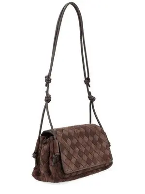 Bottega Veneta Borsa Notturno Leather Shoulder Bag - Brown