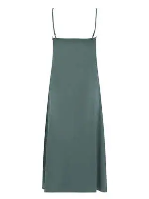 Acne Studios Satin Midi Dress - Green