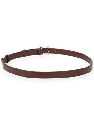 Max Mara Belt With Logo Buckle - Brown