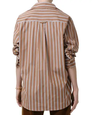 Citizens Of Humanity Thea Boyfriend Shirt - Copper Stripe