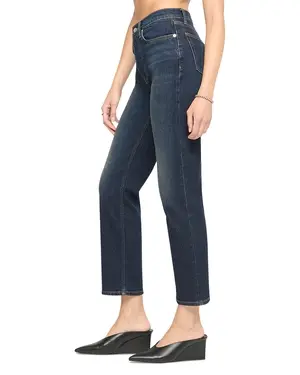 RE/DONE High Rise Pipe Jeans