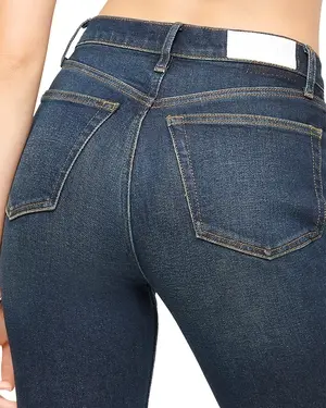 RE/DONE High Rise Pipe Jeans