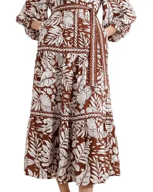 PHASE EIGHT Coralie Belted Tiered Dress