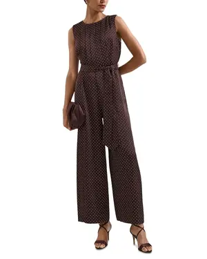 PHASE EIGHT Petite Janine Sleeveless Straight Leg Jumpsuit
