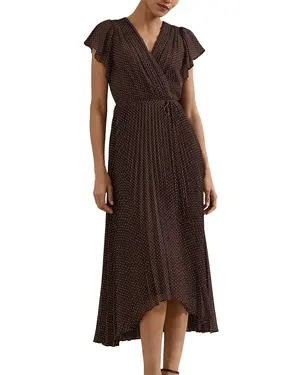 PHASE EIGHT Louisa Faux Wrap High/low Dress