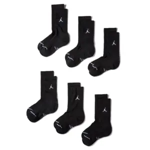 JORDAN Everyday Elevated Crew Socks - Black