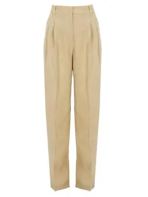 Max Mara Linen Trousers - Cream