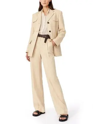 Max Mara Linen Trousers - Cream