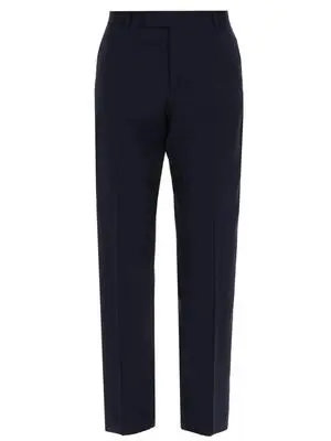 Fendi Pantalone In Tela Di Lana - Blue
